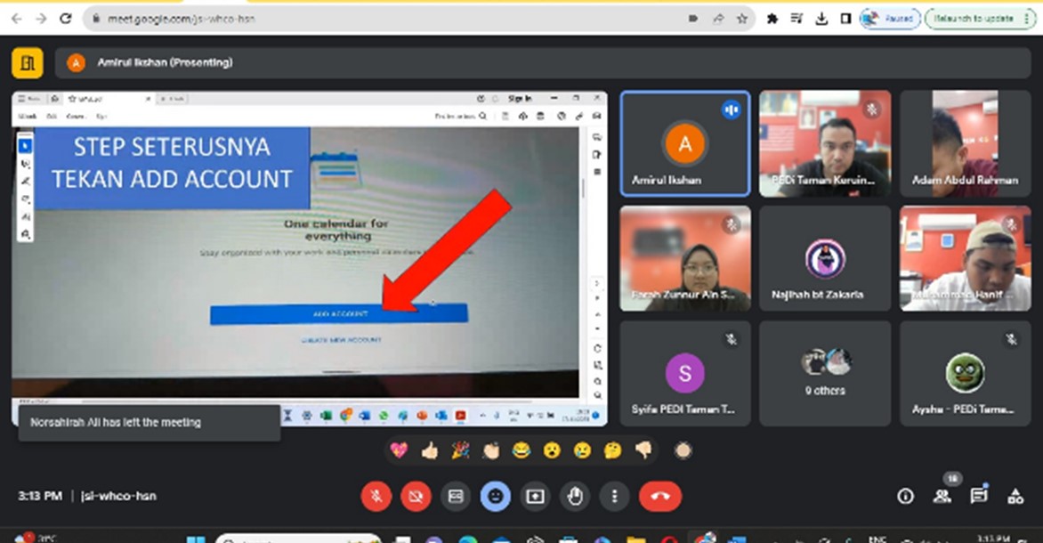 E Learning – Outlook Email for PC – 17 November 2023 – NADI Taman Harmoni