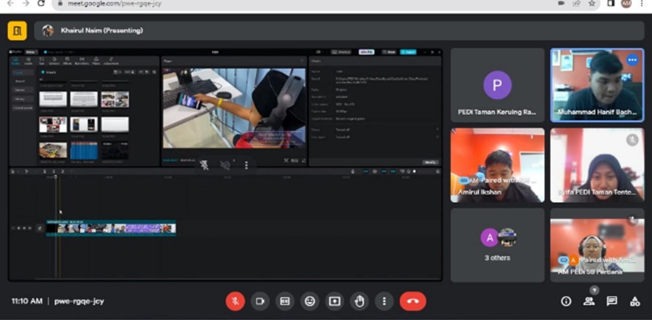 E Learning – Tutorial Capcut- 5 December 2023 – NADI Taman Harmoni
